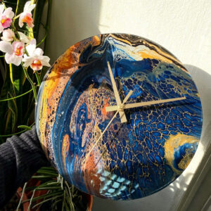 Fluid Art Clock Workshop | Acrylic Pour Clock Singapore | Room To Imagine