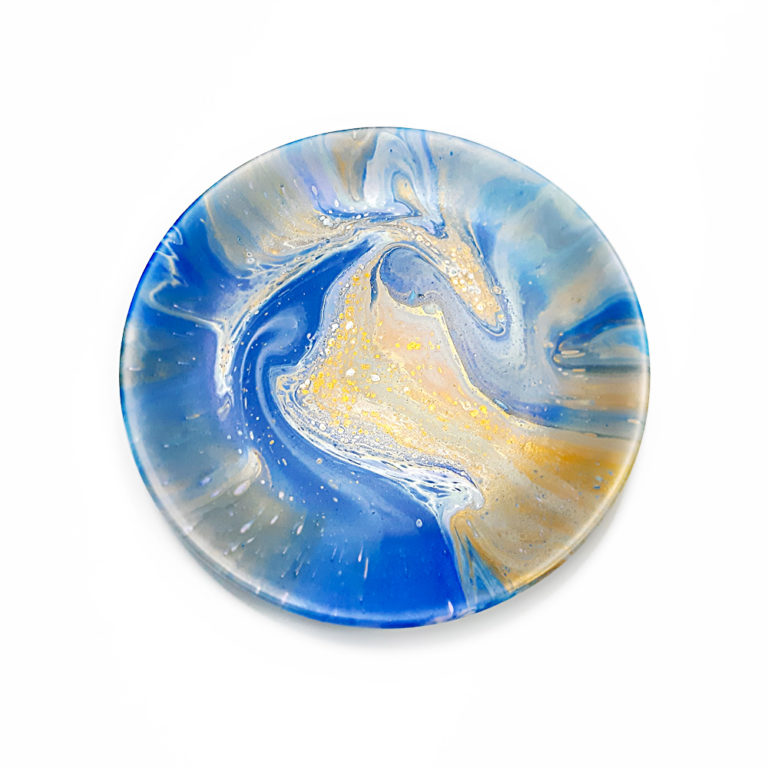 Alcohol Ink Resin Dish - Happiness | Handcrafted Homeware | Room To Imagine