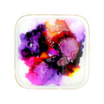 Alcohol Ink Resin Dish - Happiness | Handcrafted Homeware | Room To Imagine